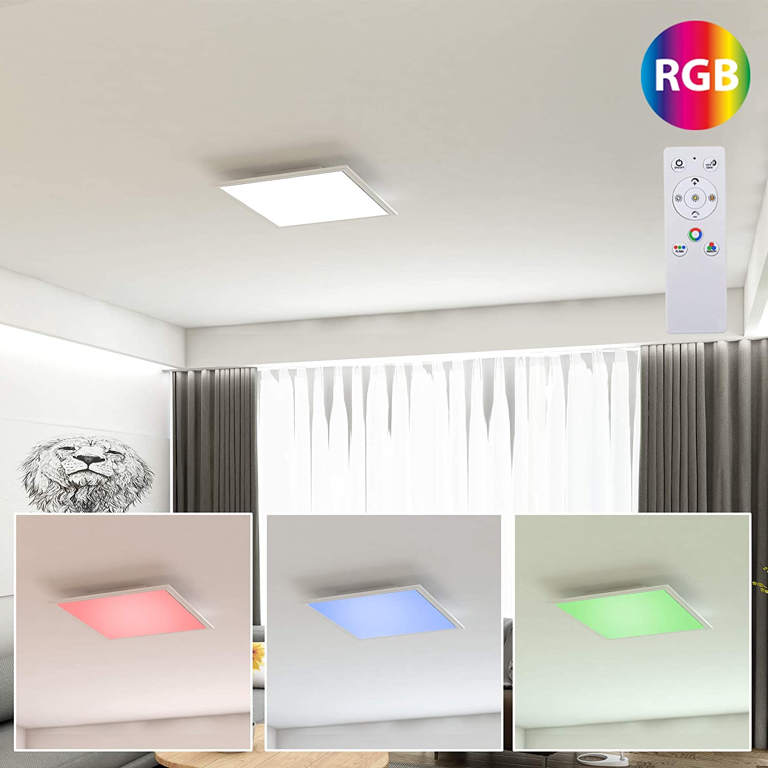 RGBW+CCT led backlit panel 60x60cm 36w | Freeled-Lights.com